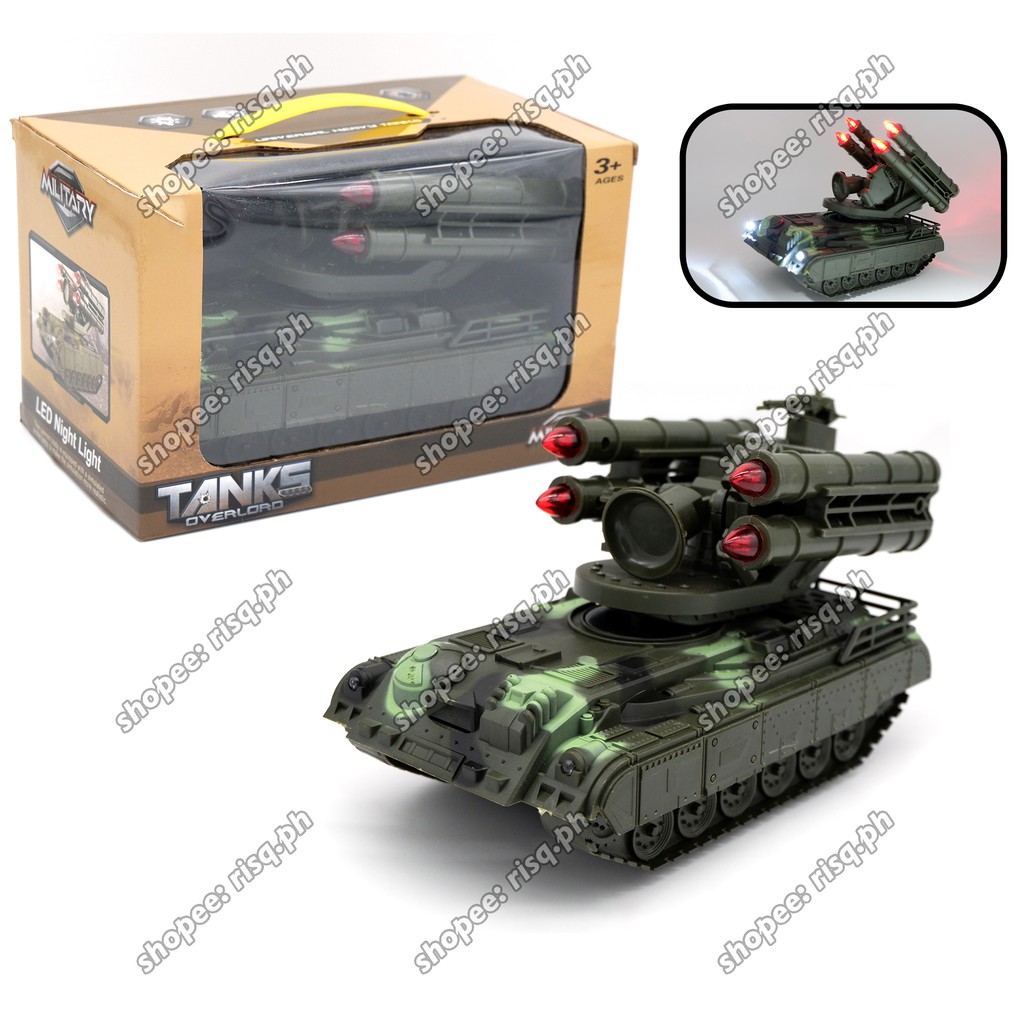 Military Tank Overload Military Electric Air Tanks Toy Light Sound ...