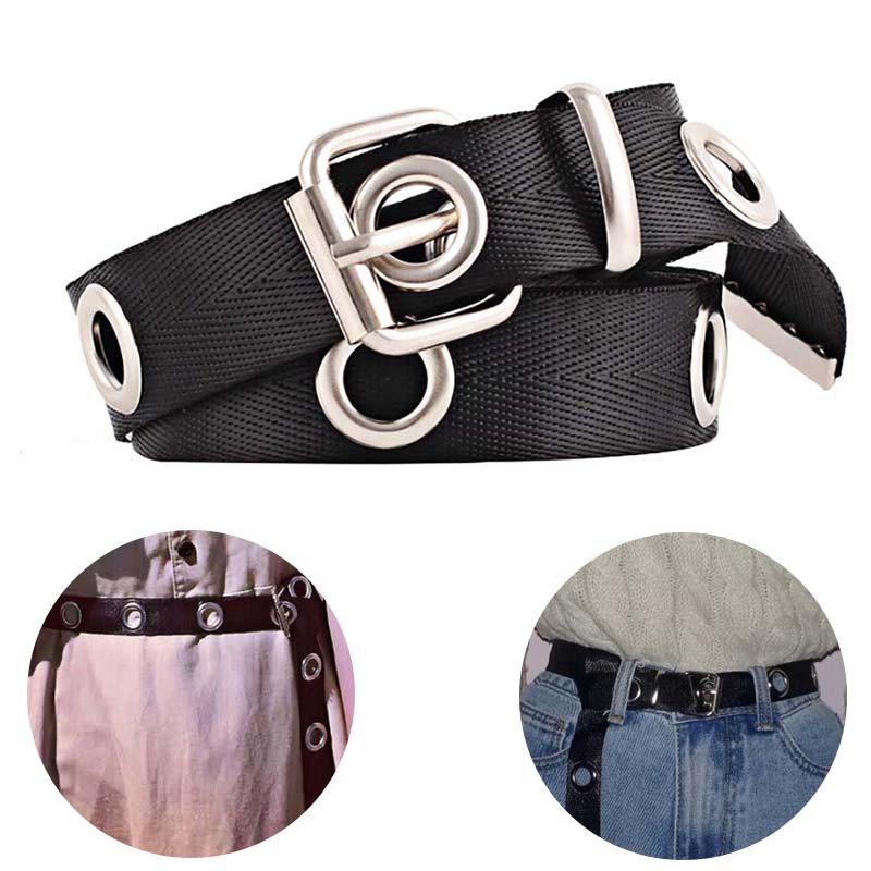 Big Hole Canvas Long Casual Belt Waist Belts | Shopee Philippines