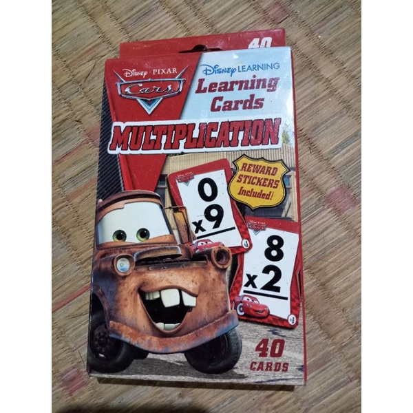 Multiplication Cards(cars disney) | Shopee Philippines