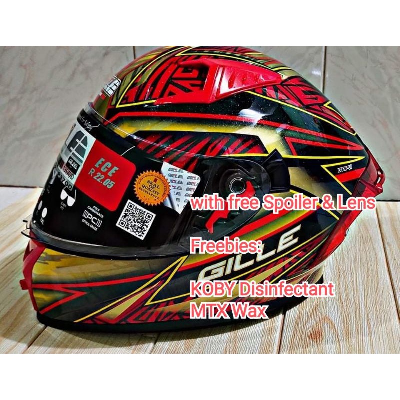 Original Gille Helmet Pitstop Fullface | Shopee Philippines