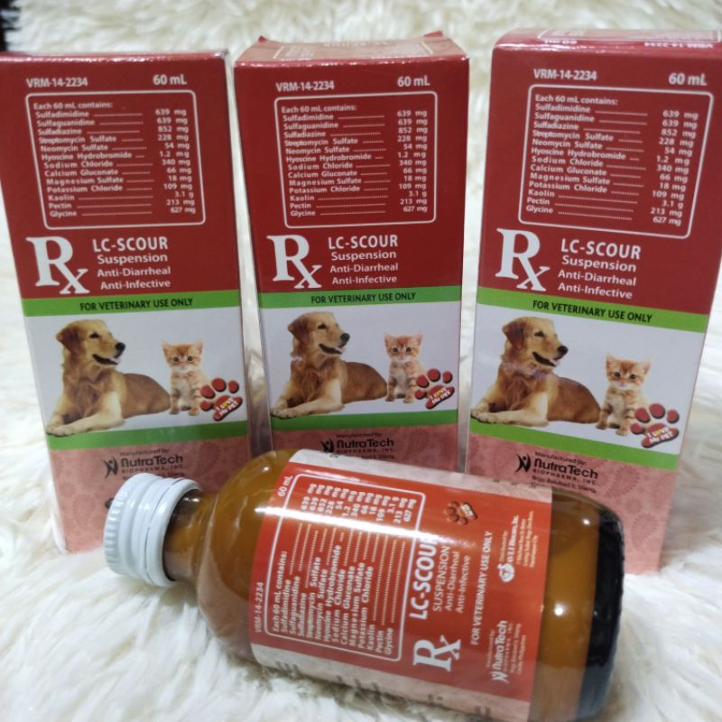 LC-SCOUR Suspension Anti-Diarrheal,Anti- Infective 60ml | Shopee ...