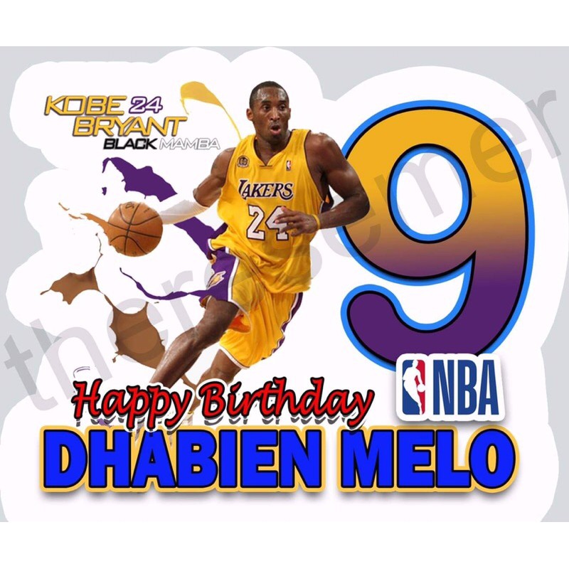 nba theme personalised cake topper | Shopee Philippines