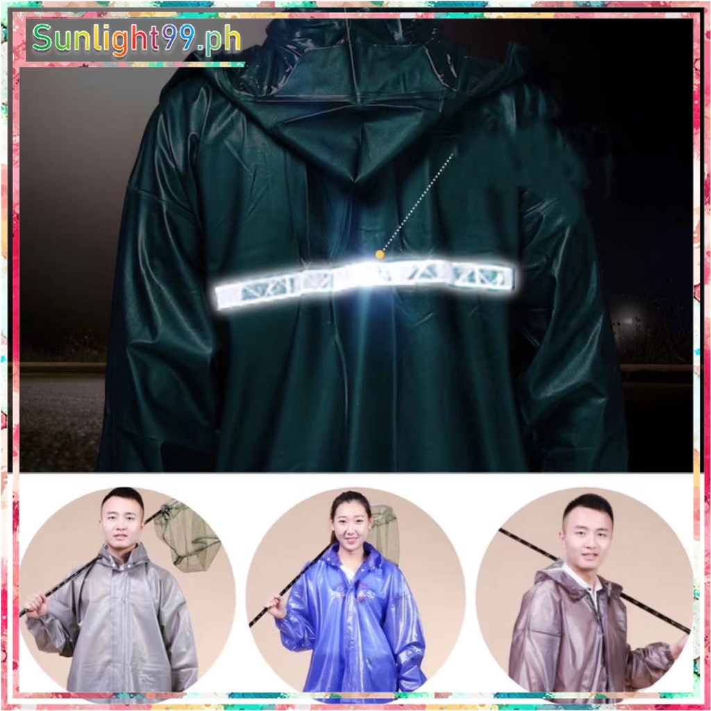 Thick raincoat jacket/pants set,fluorescent strips,brim,motor raincoats ...