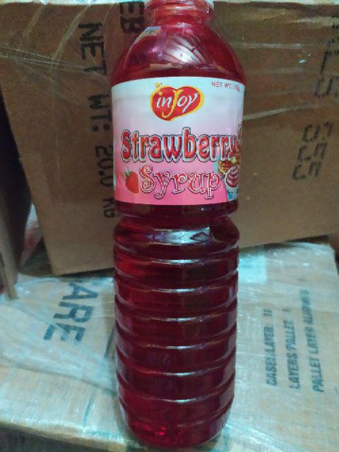 inJoy Strawberry Syrup 750g | Shopee Philippines