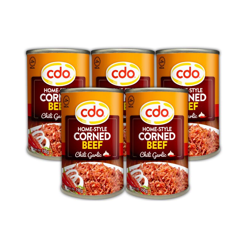 CDO Home-style Corned Beef Chili Garlic 150g - Pack of 5 presyo ₱180