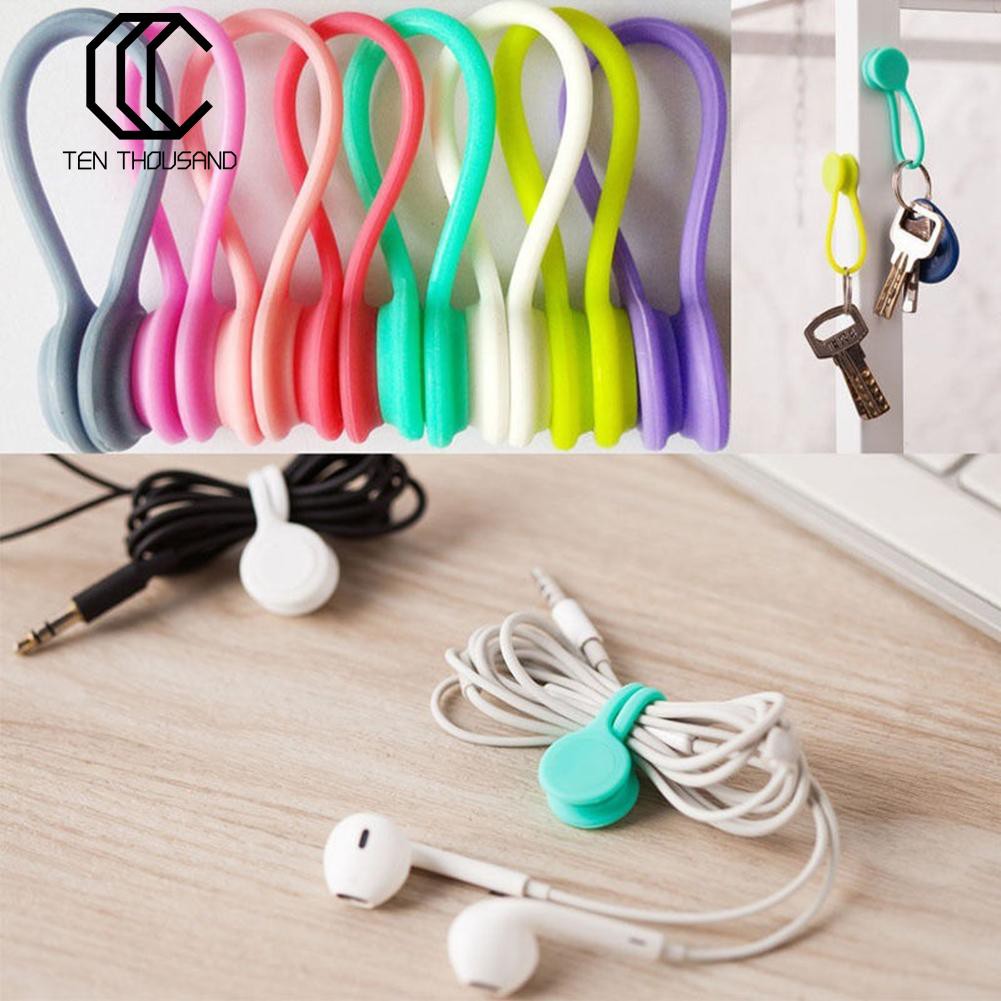 Easy To Use Creative Magnetic Ear Cord Winder Data Cable Holder ...