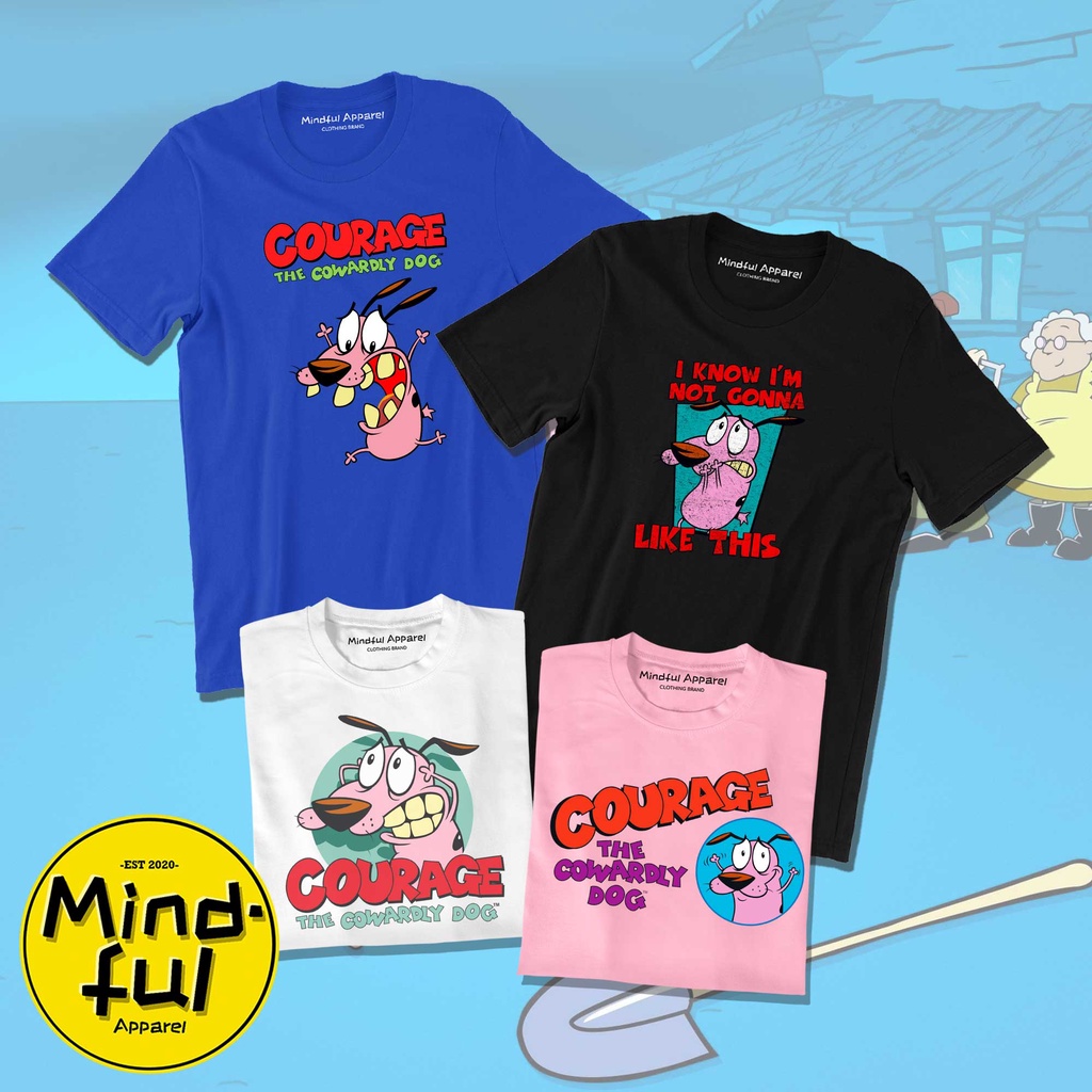 COURAGE THE COWARDLY DOG GRAPHIC TEES | MINDFUL APPAREL T-SHIRT ...