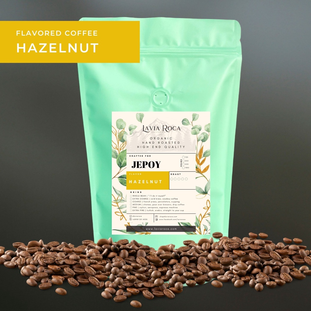 HAZELNUT | FLAVORED COFFEE | Beans or Ground | 125g 250g 500g 1kg pouch ...