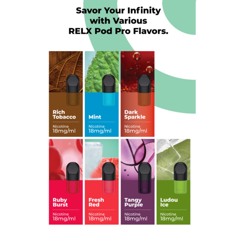 RELX POD Relx Infinity Pods relx juices flavor for relx vape/relx ...