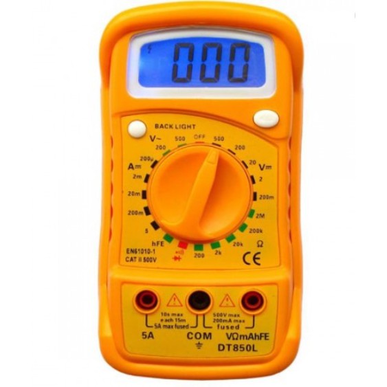 DT850L DIGITAL MULTIMETER/ MULTITESTER (YELLOW) | Shopee Philippines