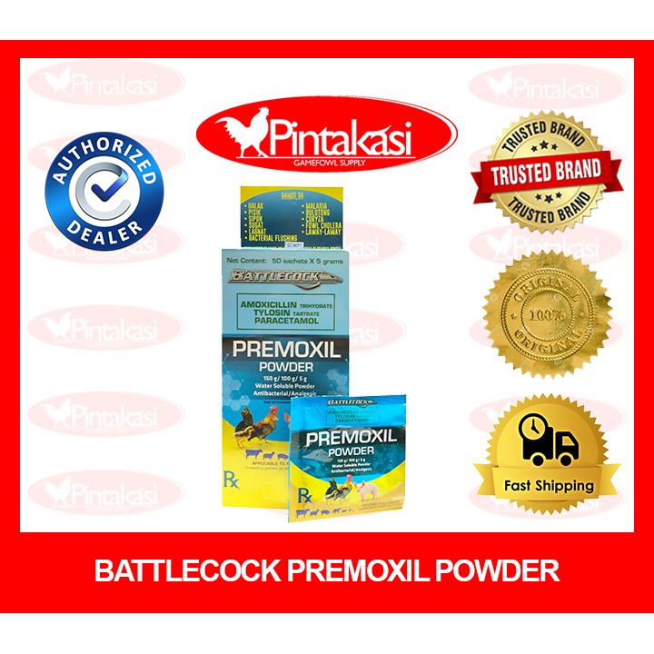 5pcs Premoxil Powder 5g sachet of Battlecock Product for Gamefowl ...