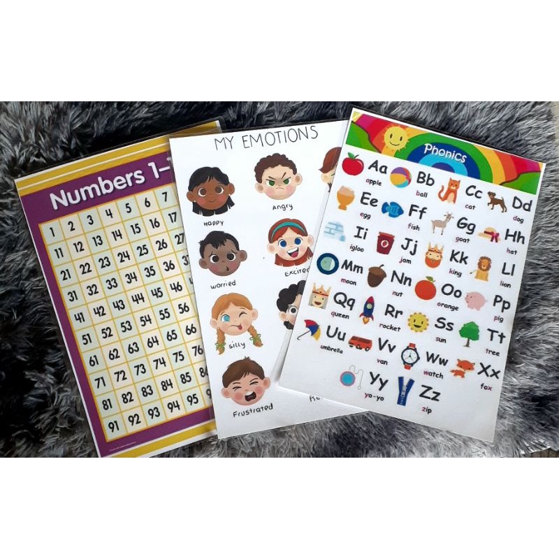 Educational a4 Size Chart | Shopee Philippines