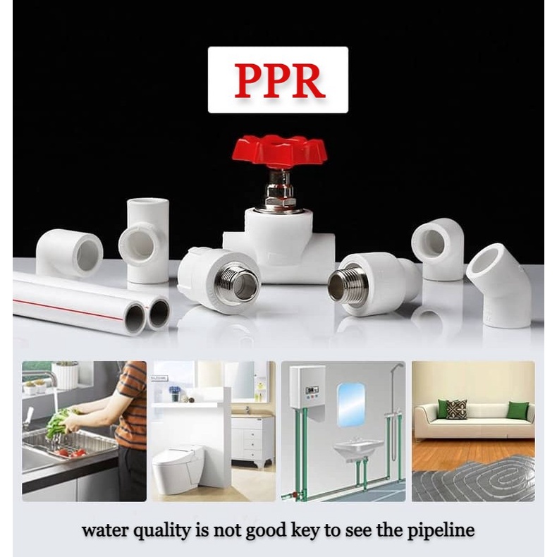 PPR Pipe Fittings Coupling, Eibow,Cap,Tee,Plug 1/2 , 3/4 , 1 | Shopee ...