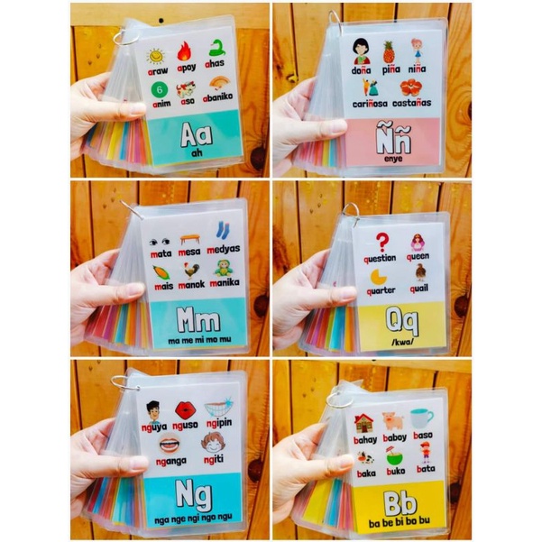 Kidszoe filipino tagalog educational flashcards alphabet reading ...
