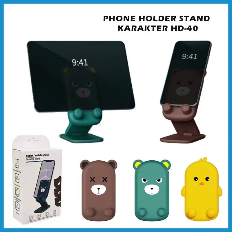 Cute Foldable 3D Cartoon Phone Holder Iphone Ipad Universal Desk ...