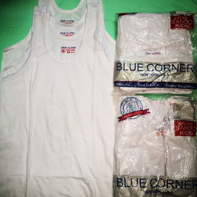 Original Blue Corner Sando kids Available All Size | Shopee Philippines
