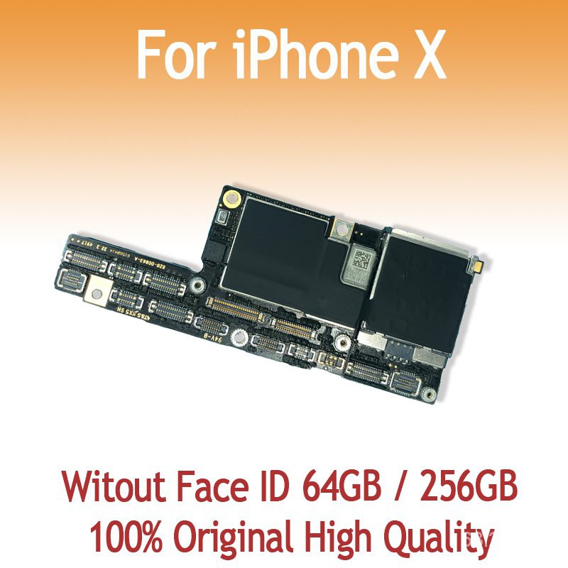 64GB 256GB original motherboard for iPhone X Without Face ID IOS system ...