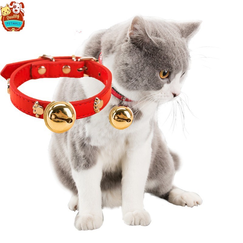 Petmall Cat Dog Big Bell Adjustable Collar puppy leash | Shopee Philippines
