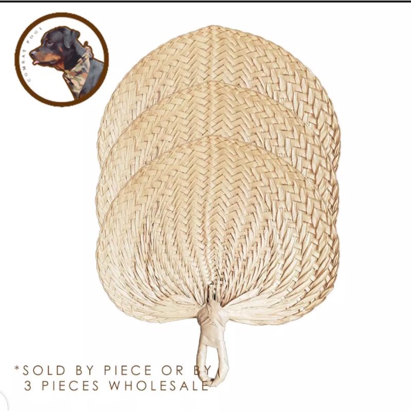 NATIVE ABANICO/PAMAYPAY MADE OF ANAHAW/HANDY FAN 12"*12" | Shopee ...