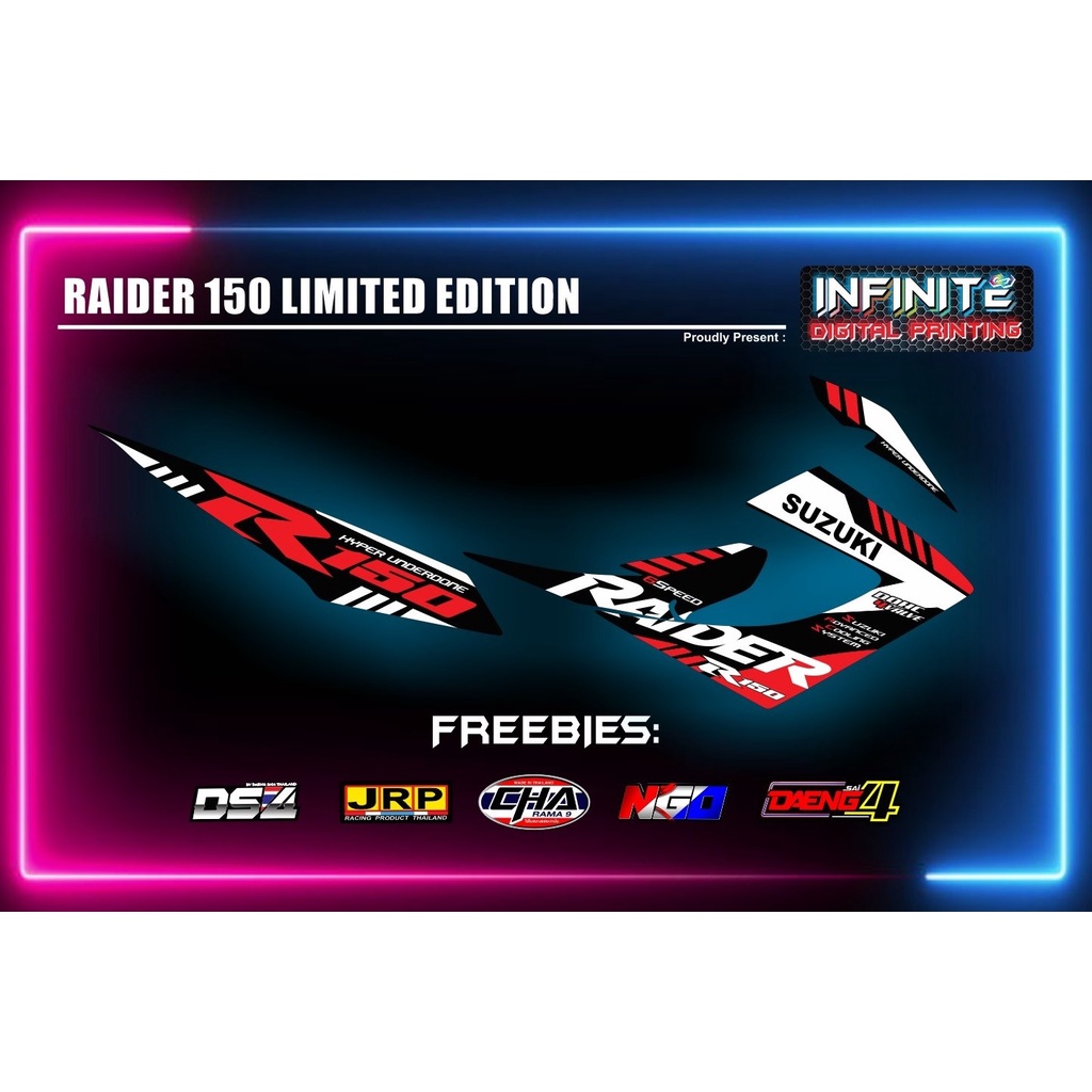 Suzuki Raider 150 Carb ( Decals With Freebies ) | Shopee Philippines