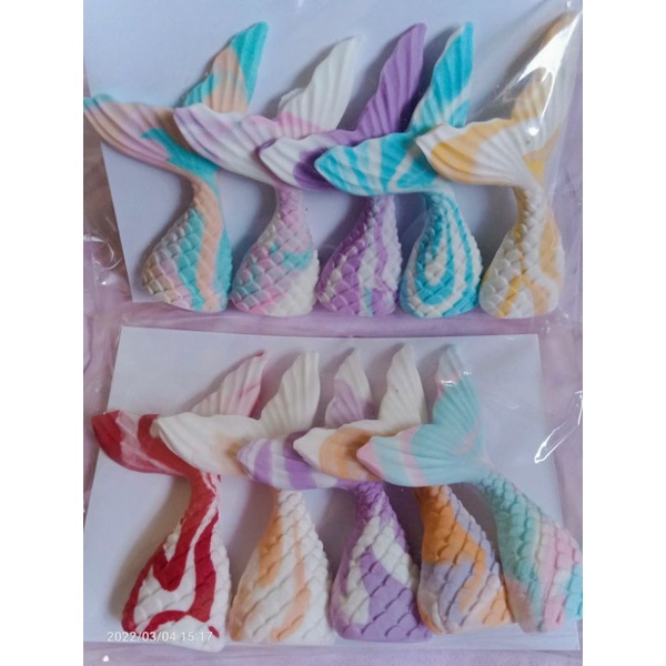 [SWEET STORE] EDIBLE MERMAID TAIL small (5pieces) for cake and cupcake ...