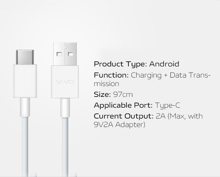 vivo 2A Type-C USB Cable | Shopee Philippines