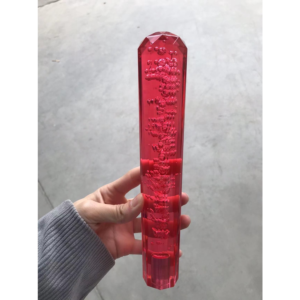 Red Shift Knob,30cm Car Universal Acrylic Shift Stick Knob Crystal ...
