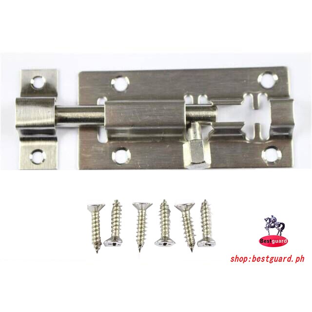 Bestguard F3921 Stainless Push Bolt with Screw 2" | Shopee Philippines