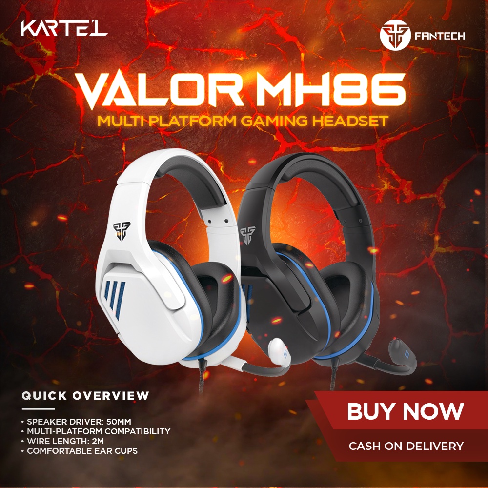 FANTECH MH86 VALOR Multi-Platform Gaming Headset - Black & Space ...