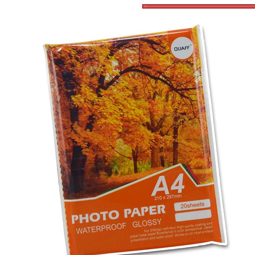 Quaff photo paper 180gsm A4 | Shopee Philippines
