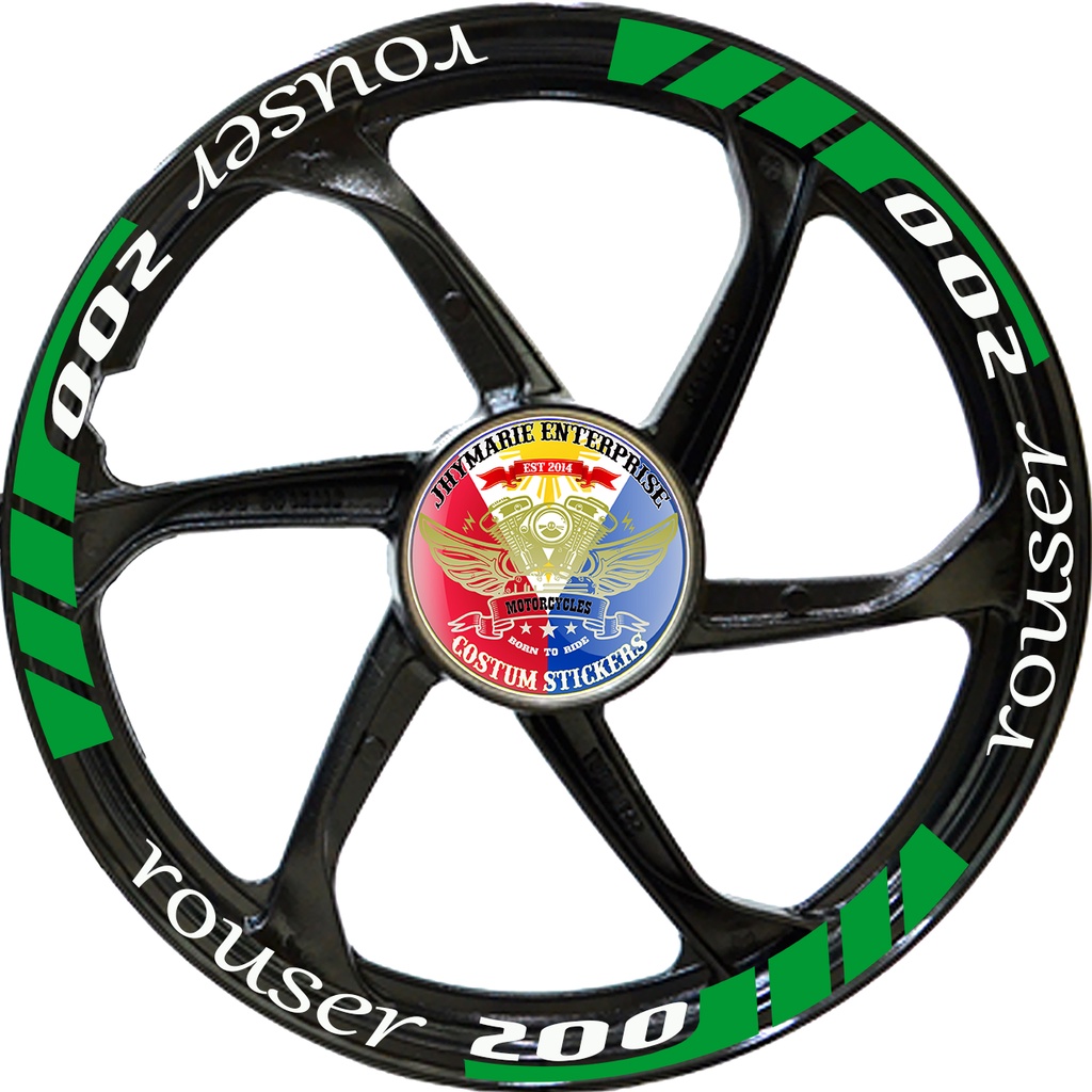 Kawasaki rouser 200 mags sticker decals, set for 2 mags front and rear ...