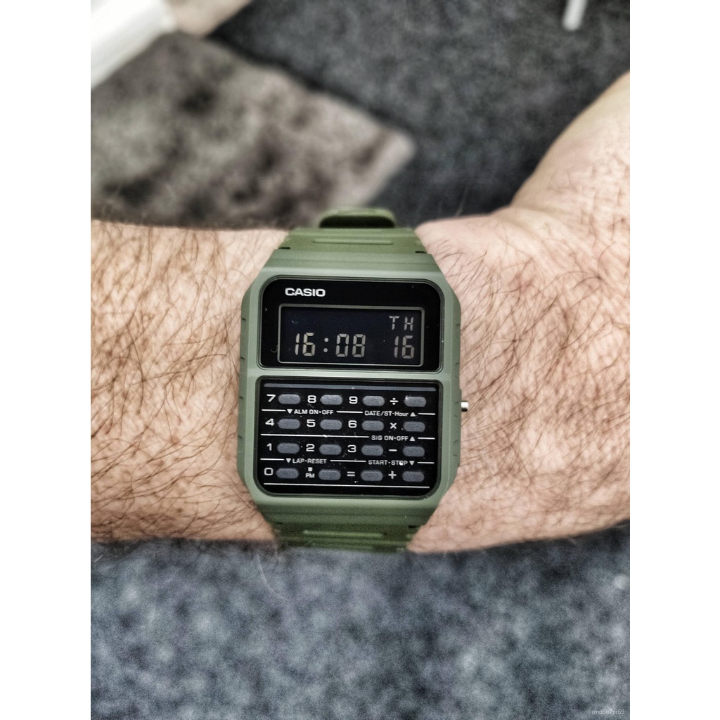 Green Casio Calculator Watch (CA53WF-3B) "Data Bank" Unboxing First Impressions | atelier-yuwa ...