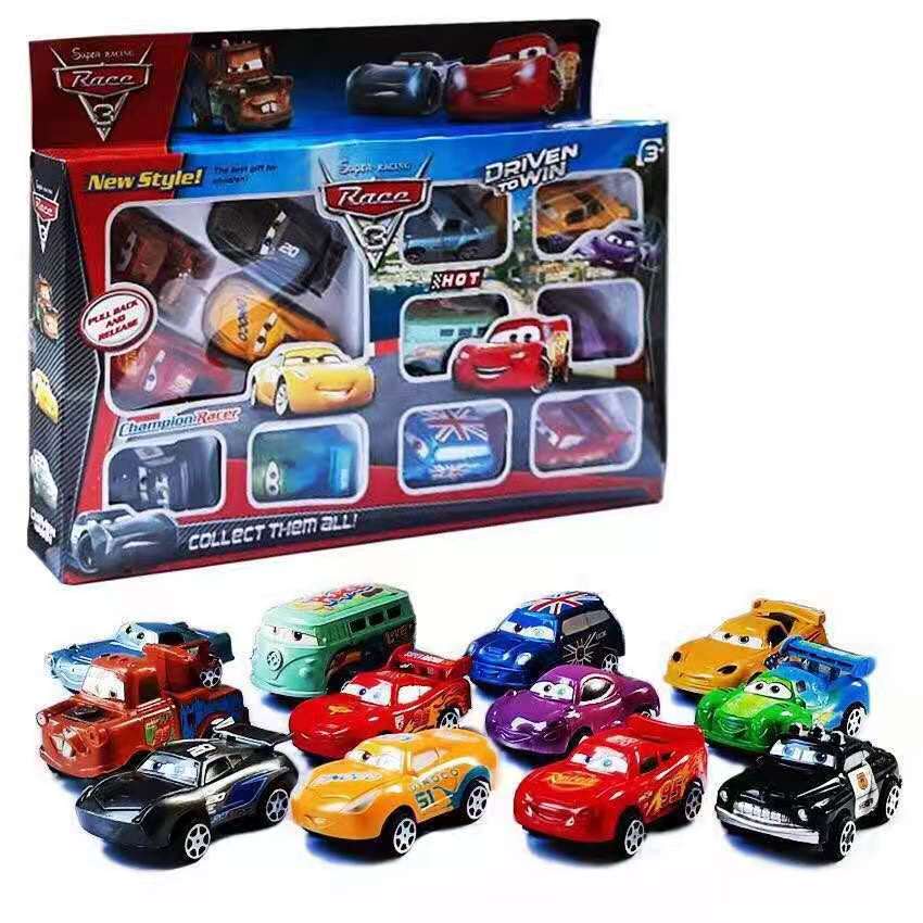 NewStar Mattel MINI Racing Story Series Mini Cars 12 Pack Lightning ...