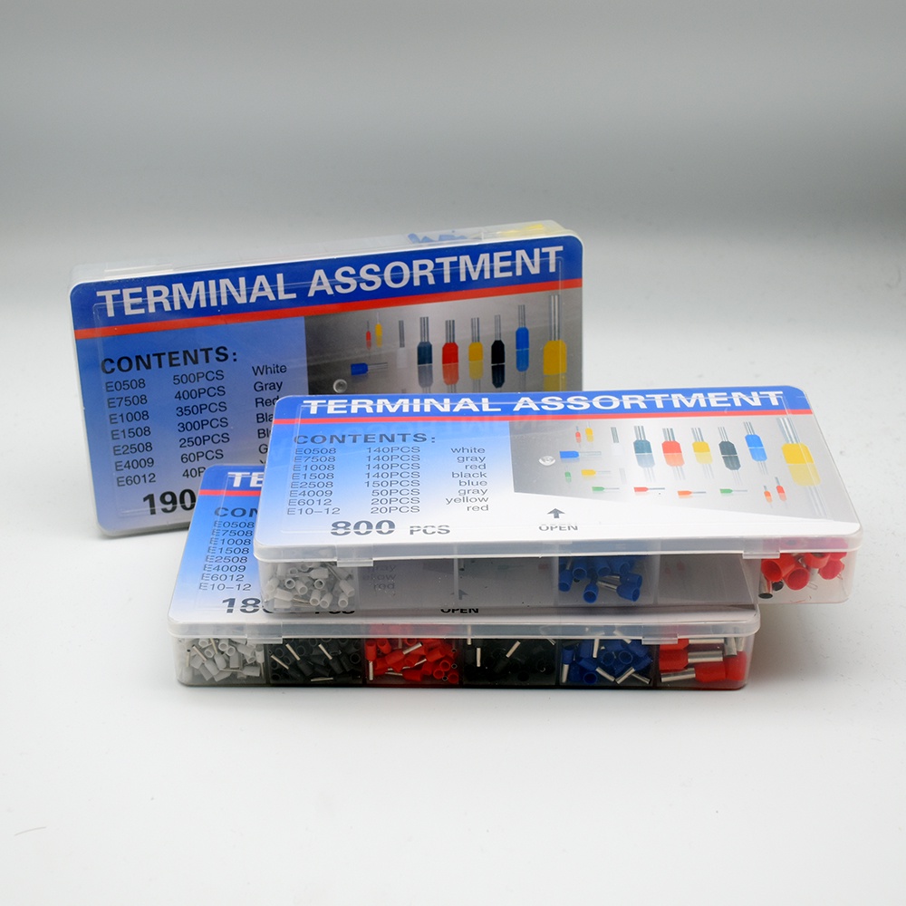 800/1200/1800/1900PCS Wire Ferrules, Insulated Crimp Pin Terminal Kit ...