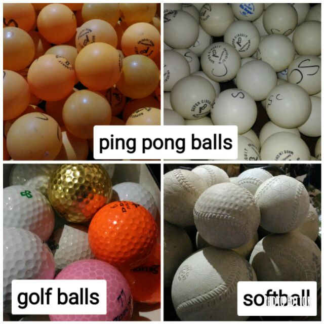 Sports ball (ping pong, golf, softball) | Shopee Philippines