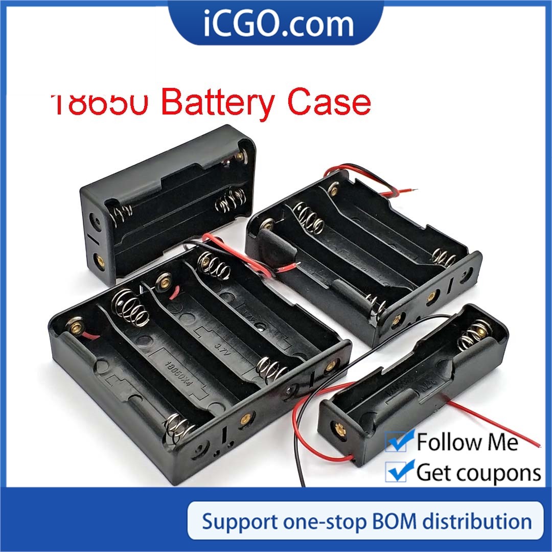 Black Plastic 1x 2x 3x 4x AA Battery Storage Box Case 2 3 4 Slot Way ...