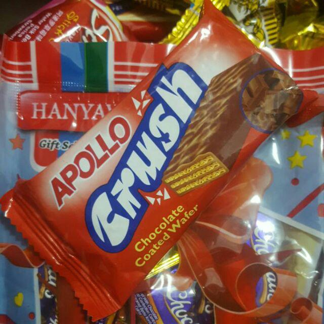(1 PIECE) Apollo Crush Chocolate Coated Wafer 13g | Shopee Philippines
