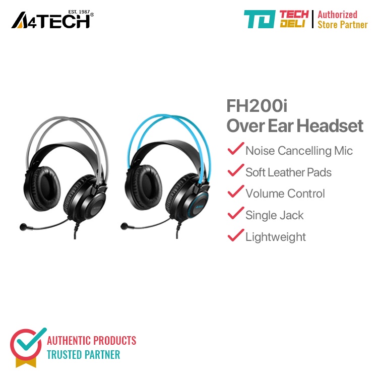 A4Tech FH200i Single Jack Headset for PC, Laptop, Android, iOS Devices ...