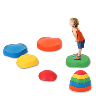 【COD】Colorful Kids Stepping Stones Balance Blocks River Stone Fitness ...