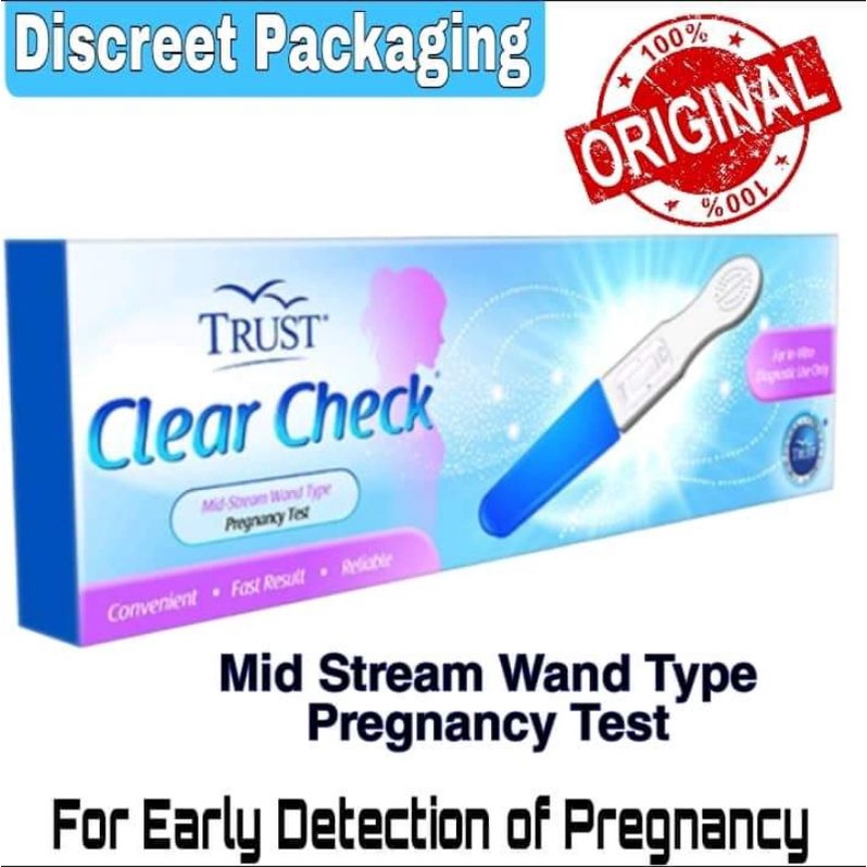 Trust CLEAR MIDSTREAM PREGNANCY TEST KIT (DISCREET PACKAGING) | Shopee ...
