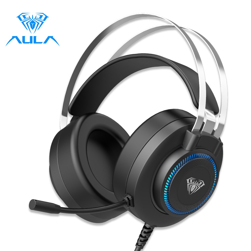 AULA S601 Gaming Headset 360 0mnidirectional Microphone 50mm Dricing ...