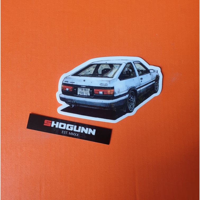 Initial d ae86 trueno laminated diec cut vinyl sticker | BeeCost
