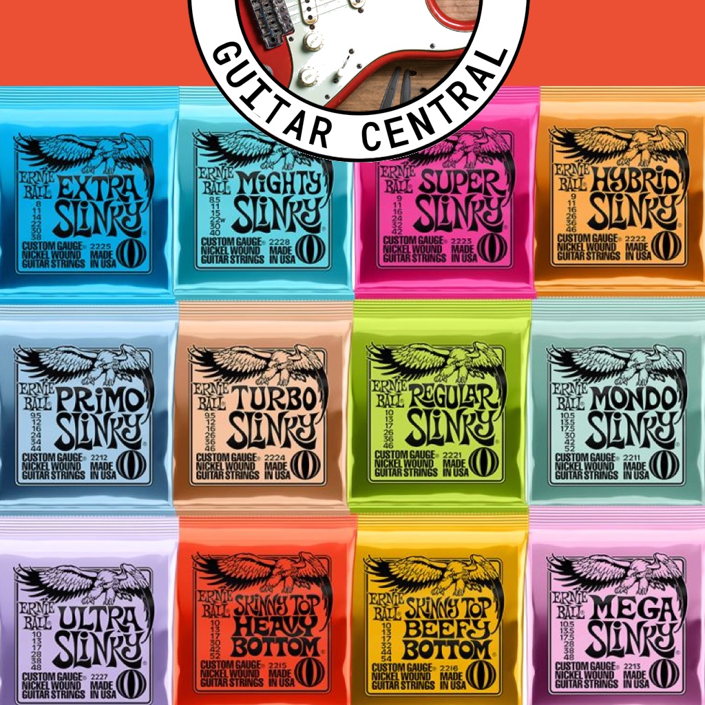 Ernie Ball slinky electric guitar strings | Shopee Philippines