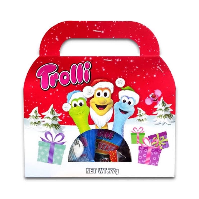 TROLLI CHRISTMAS STOCKINGS 76g/ GIFT BOX (Christmas candies for kids ...