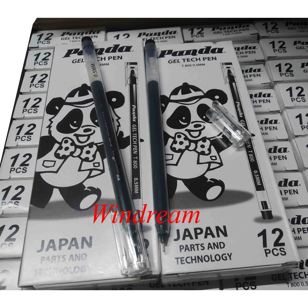 Panda Gel Tech Sign Pen by 12pcs | Shopee Philippines