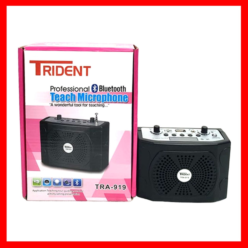 TRIDENT TEACH MIC TRA-919 BLUETOOTH | Shopee Philippines