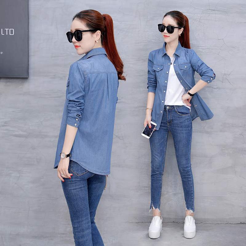 Denim polo outfit female | Dresses Images 2022