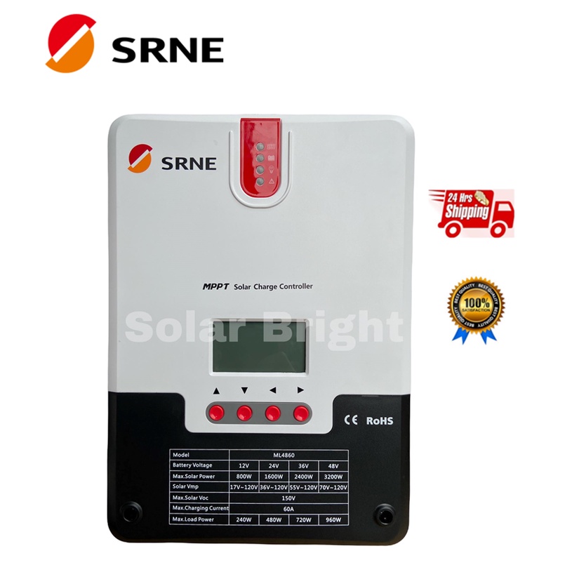 SRNE 60A (12/24V/36/48) MPPT Solar Charge Controller | Shopee Philippines SRNE 60A (12/24V/36/48) MPPT Solar Charge Controller | Shopee Philippines