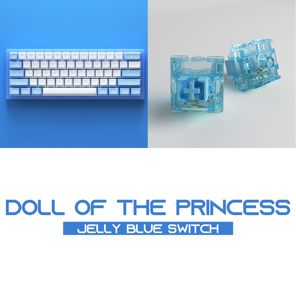 Akko Hot-swappable RGB Mechanical Gaming Keyboard, ACR 61 Acrylic ...