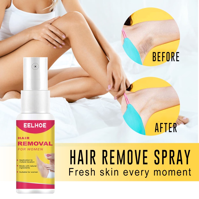 Eelhoe Natural Hair Removal Spraymenwomen Shopee Philippines